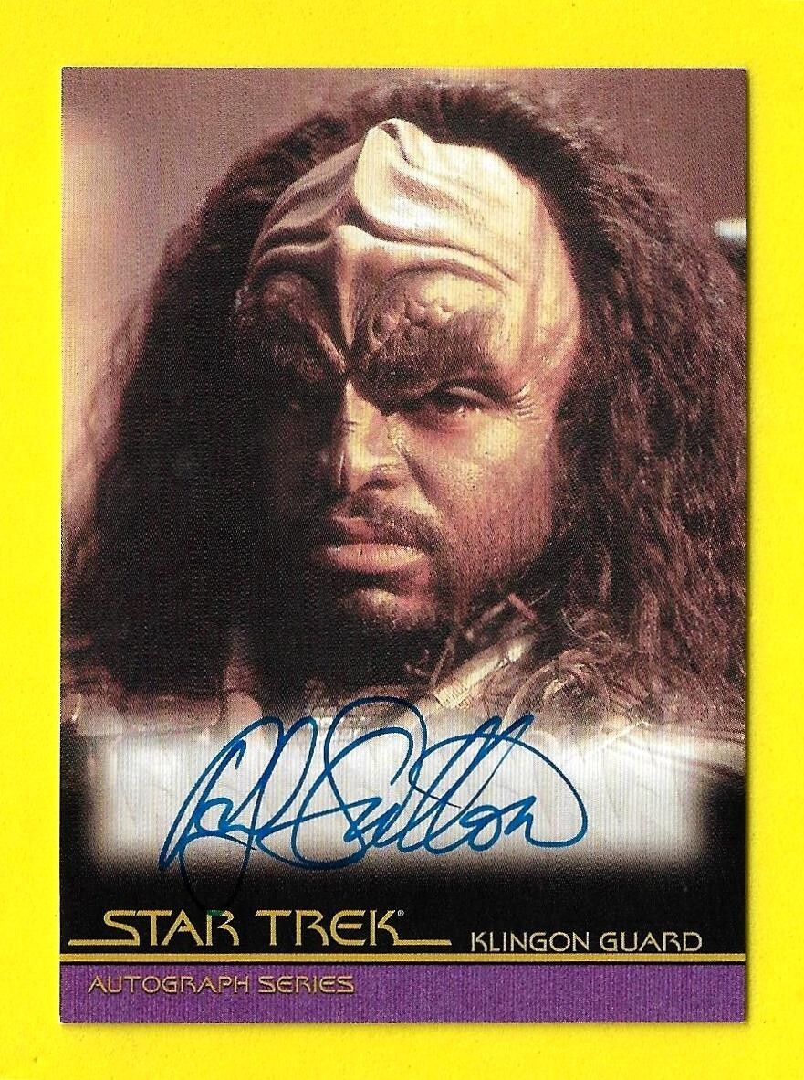 2008 Star Trek Movies In Motion Autograph A75 Rif Hutton as Klingon ...