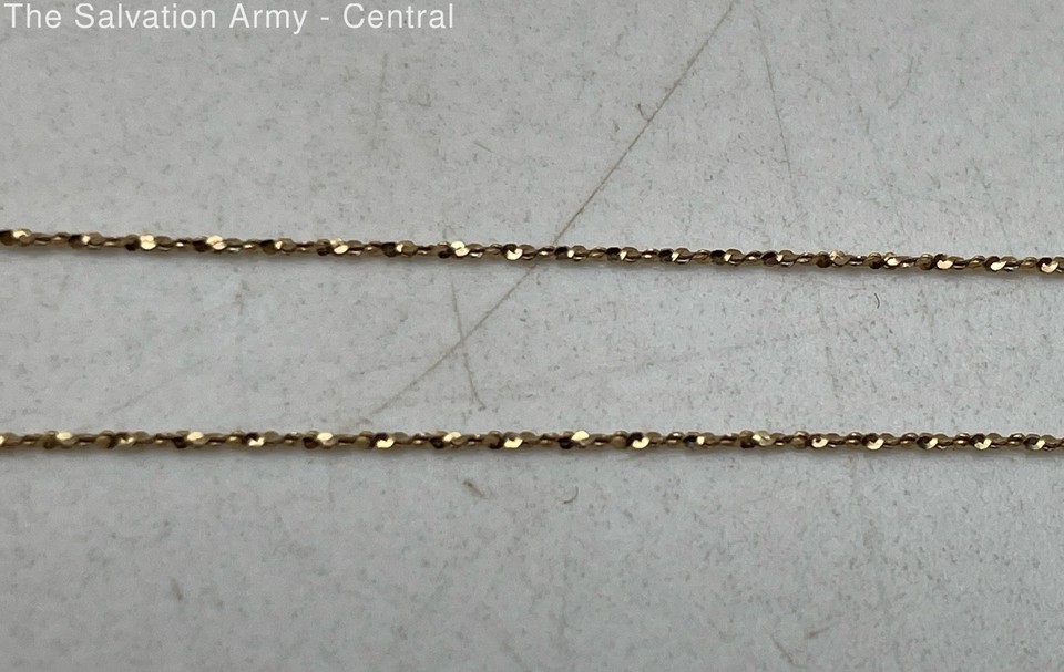 10k Yellow Gold Fine Jewelry Spring Ring Closure Chain Necklace | eBay