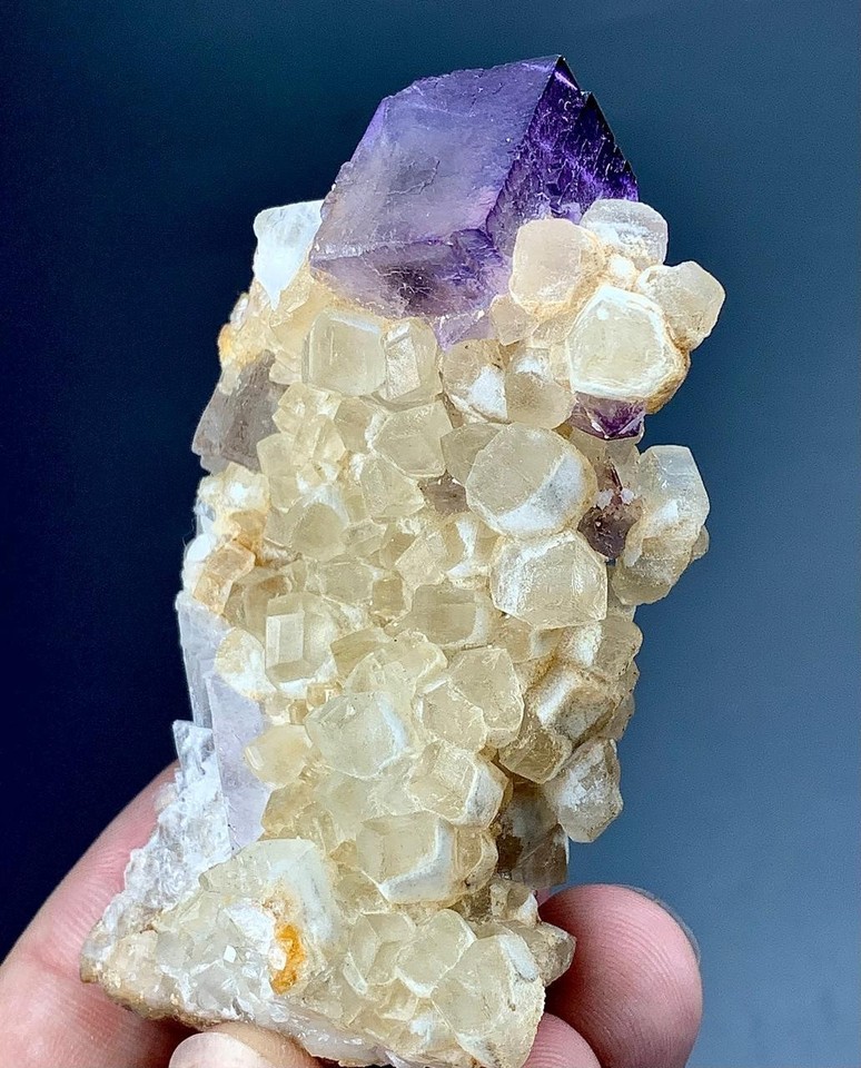 572 Carat Cubic Flurite Purple On Calcite Matrix Specimen Skardu ...