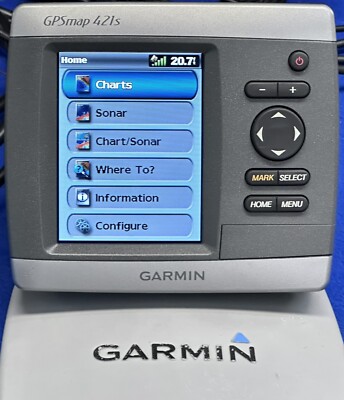 Garmin GPSmap 421s GPS Chartplotter Sonar Fishfinder NMEA 2000 Display ...