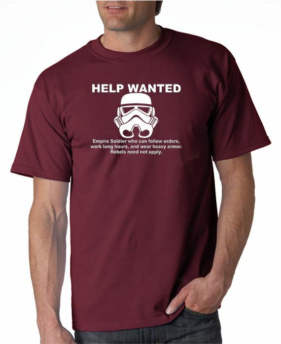 Empire Help Wanted T-shirt Star Wars 5 Colors S-3XL | eBay