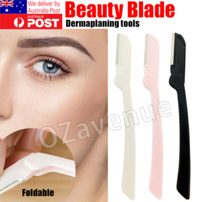 Women's Eyebrow Razor Dermaplaning Kit (3 PC) Facial Hair Shaving Razor ...