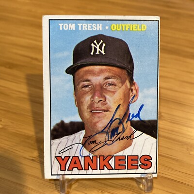 Tom Tresh NY Yankees Signed Autographed 1967 Topps Baseball Card #289 ...