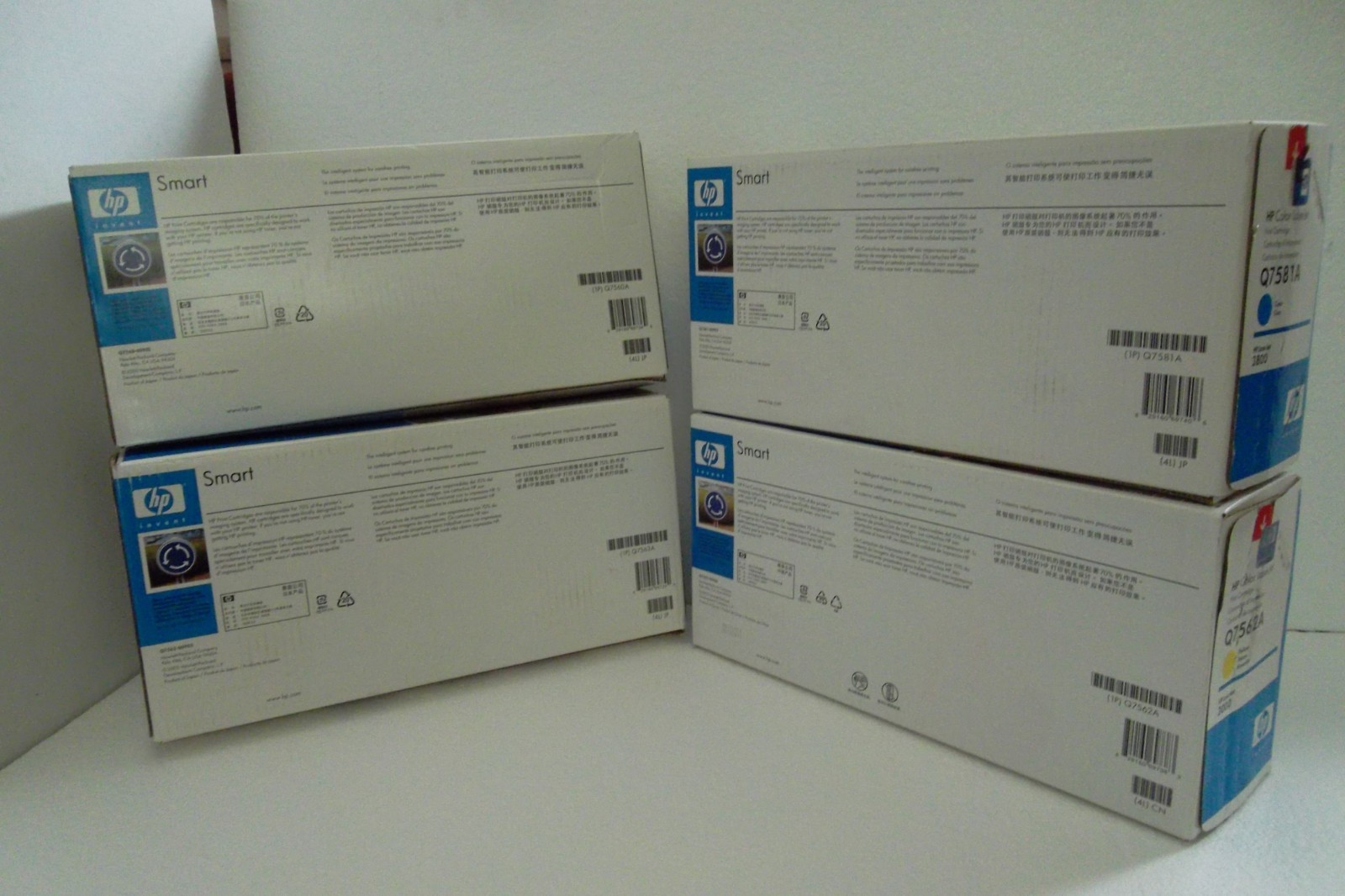 HP 503A 501A Toner Cartridge Set CP3505 3800 Q7560A Q7581A Q7582A ...