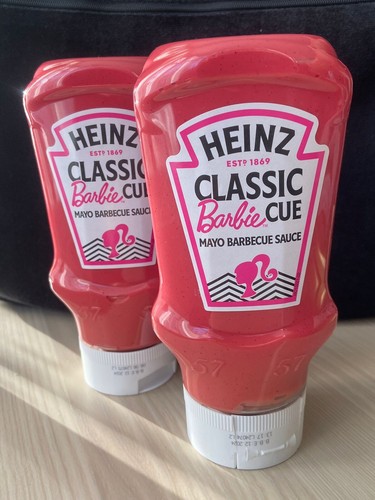 10 X PINK HEINZ BARBIE CUE BBQ Mayo Sauce HEINZ Doll Mattel PINK | eBay UK