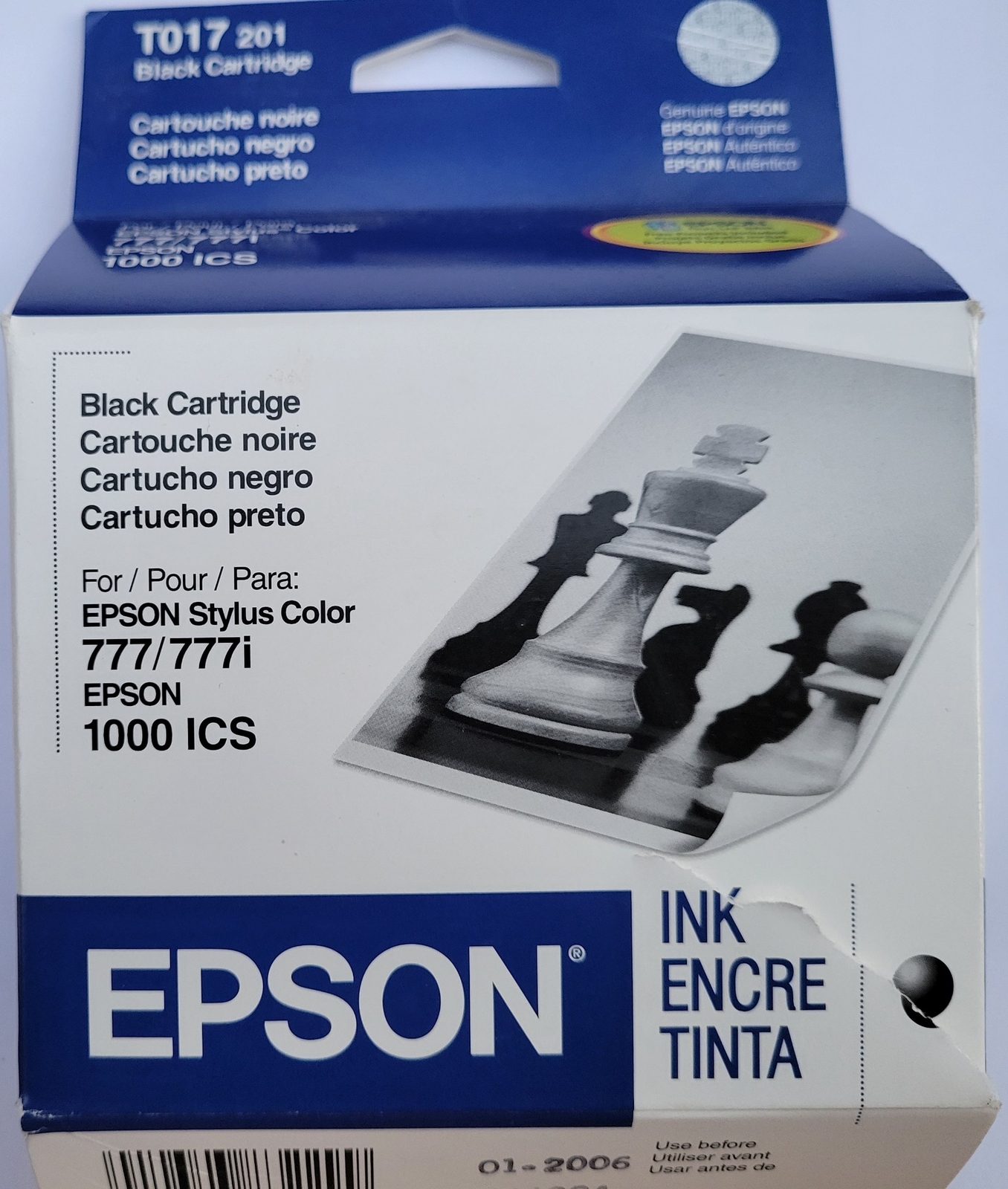 T017 201 Black Cartridge - Epson Stylus Color 777 777i 1000 ICS Expired ...