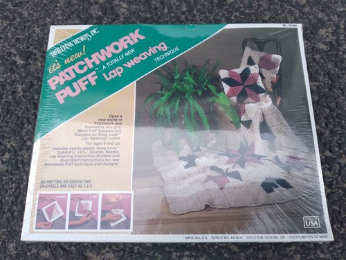 Vintage Distlefink Designs Patchwork Puff Lap Weaving SQUARE | eBay