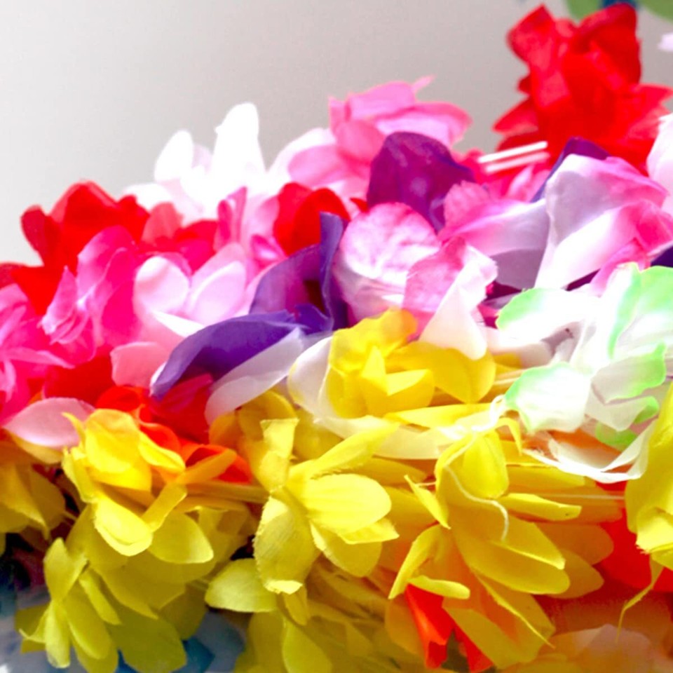 50 Pieces Hawaiian Leis Party Decorations, 50 Styles Hawaiian Leis Bulk ...