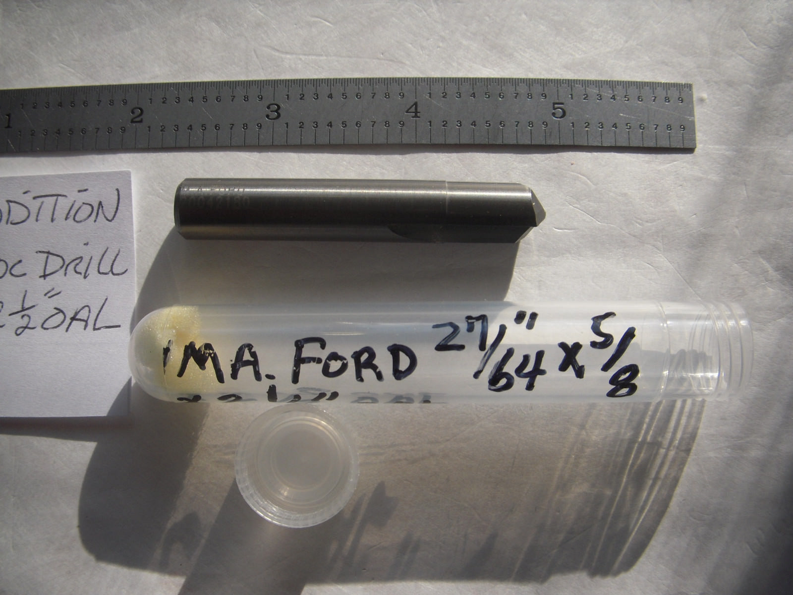 M.A. FORD USA SOLID CARBIDE HI-ROC DRILL 27/64" DIA. X 5/8" LOC X 2 1/2 ...