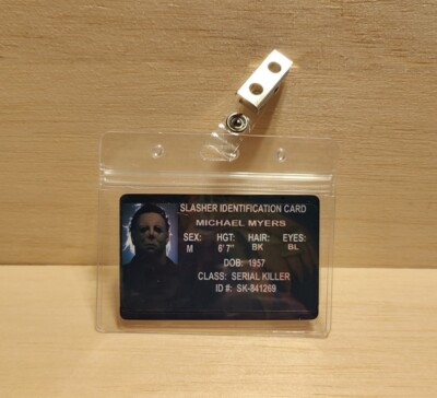 Halloween Michael Myers Slasher Identification ID Card | eBay
