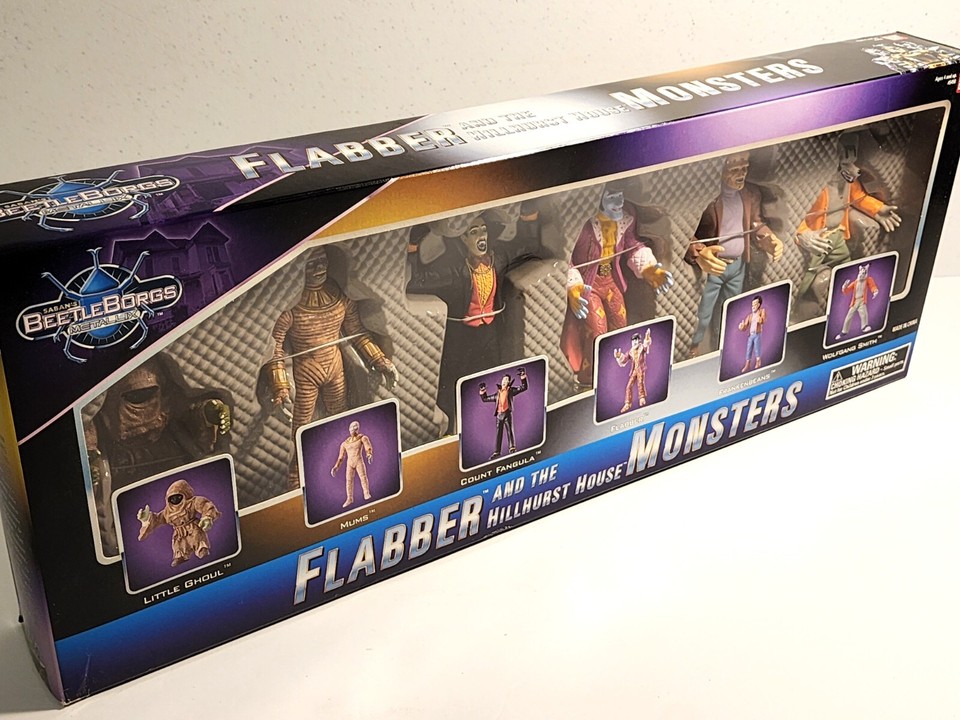 Beetleborgs Flabber & The Hillhurst House Monsters Frankenbeans Count ...