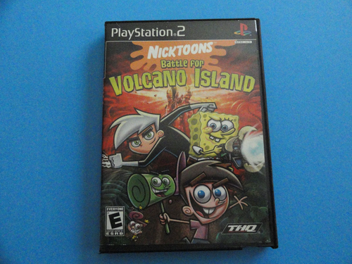 PS2 NICKTOONS BATTLE FOR VOLCANO ISLAND COVER ART IN BLOCKBUSTER VIDEO ...