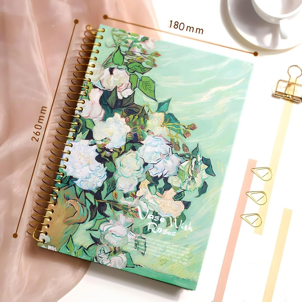 Large Spiral Notebook, B5, 300 Pages, 8x10 Big Notebook, Hardcover ...