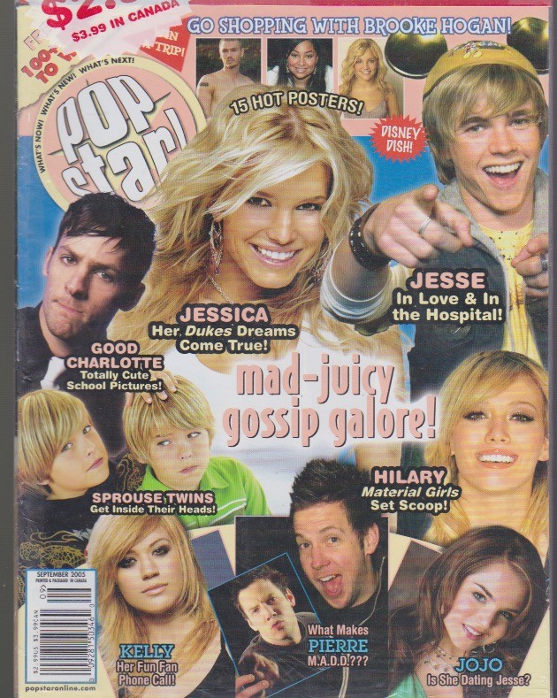 Pop Star! Magazine - Jessica Simpson (Brand New and Sealed) Sept 2005 ...