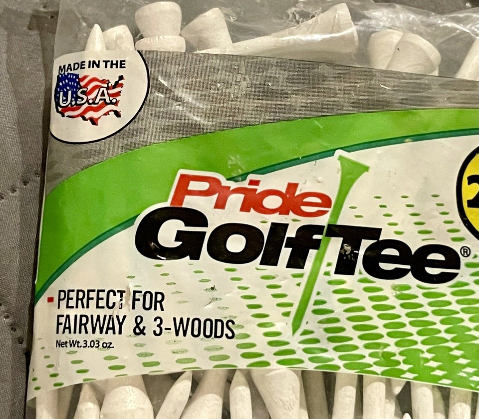 Pride Golf Tee 90 Count White Golf Tees 2 3/4" For Fairway & 3-Woods ...