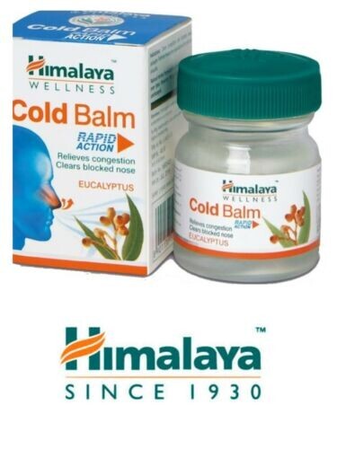 6 X HIMALAYA Cold Relief Balm For Blood Circulation Blocked Nose Sinus ...