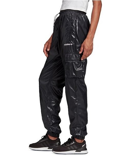Adidas Originals Shiny Metallic Black Women’s Track/Cargo Pant GC8755 ...