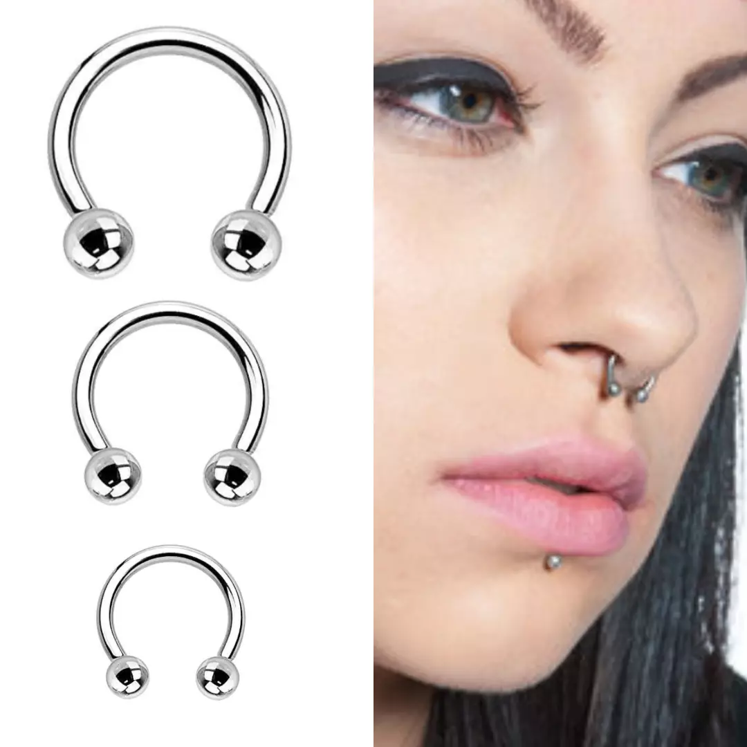 Septum Piercing Circular Barbell