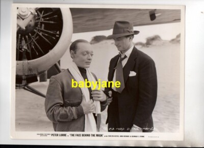 PETER LORRE JAMES SEAY ORIGINAL 8X10 PHOTO 1941 THE FACE BEHIND THE ...