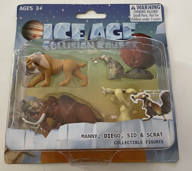 Ice Age Collision Course Manny Diego Sid Scrat Action Figures 2016 4pk ...