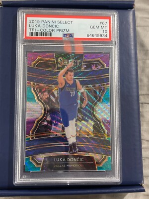 2019 Panini Select Luka Doncic RARE 2ND YR Tri-Color Prizm PSA 10 GEM MINT 📈 | eBay