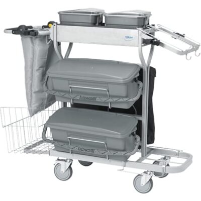 Vikan 580311 Compact Plus Cleaning Cart Trolley, 40 cm VEC System Size ...