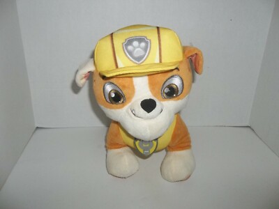 2015 spin master paw patrol rescue real talking rubble bulldog plush 10 ...