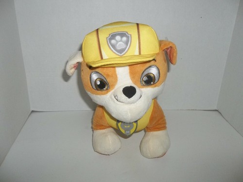 2015 spin master paw patrol rescue real talking rubble bulldog plush 10 ...