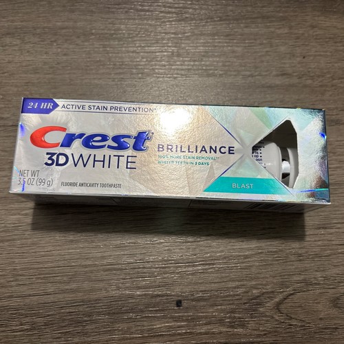 Crest 3D White Brilliance Teeth Whitening Toothpaste Vibrant Peppermint ...