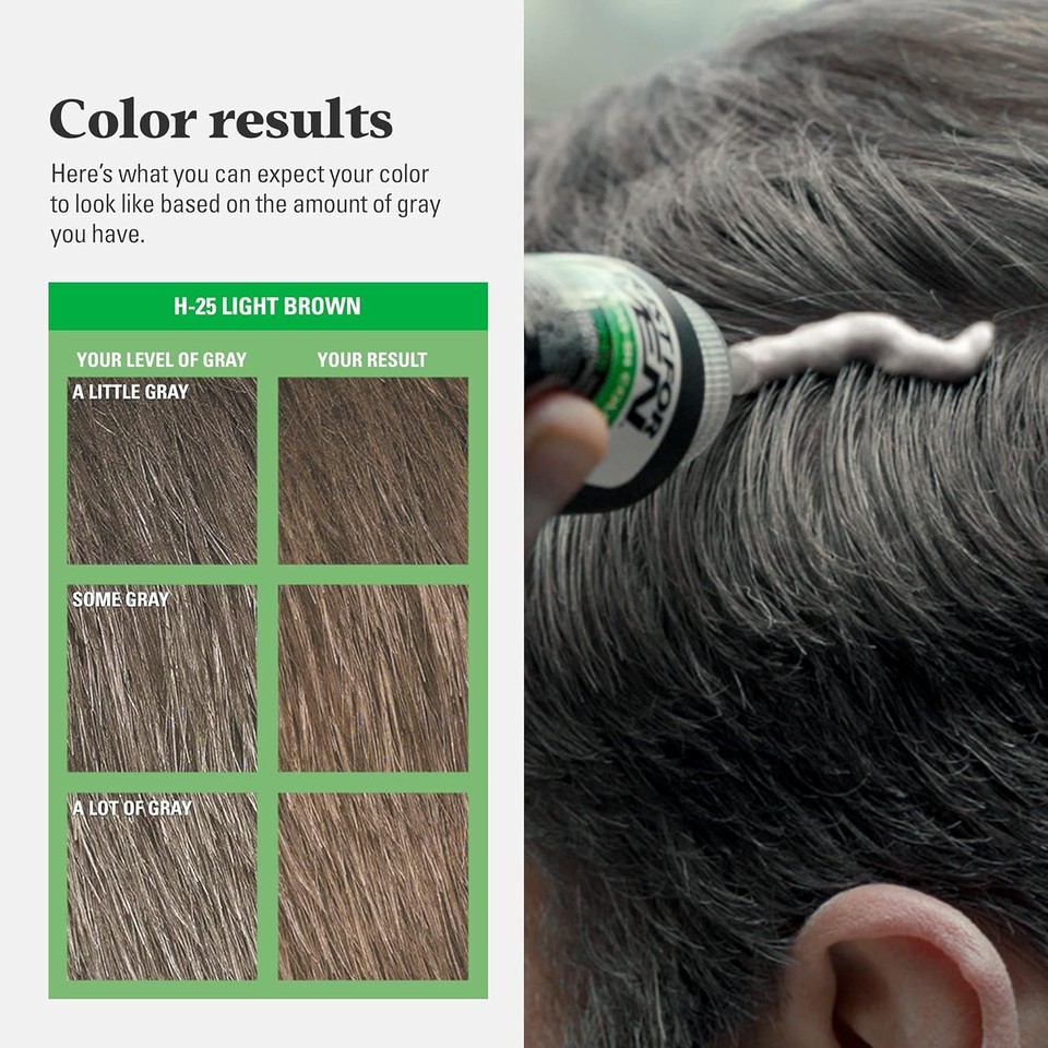 Just For Men Shampoo-In Color Mens Hair Color with Keratin for Stronger ...