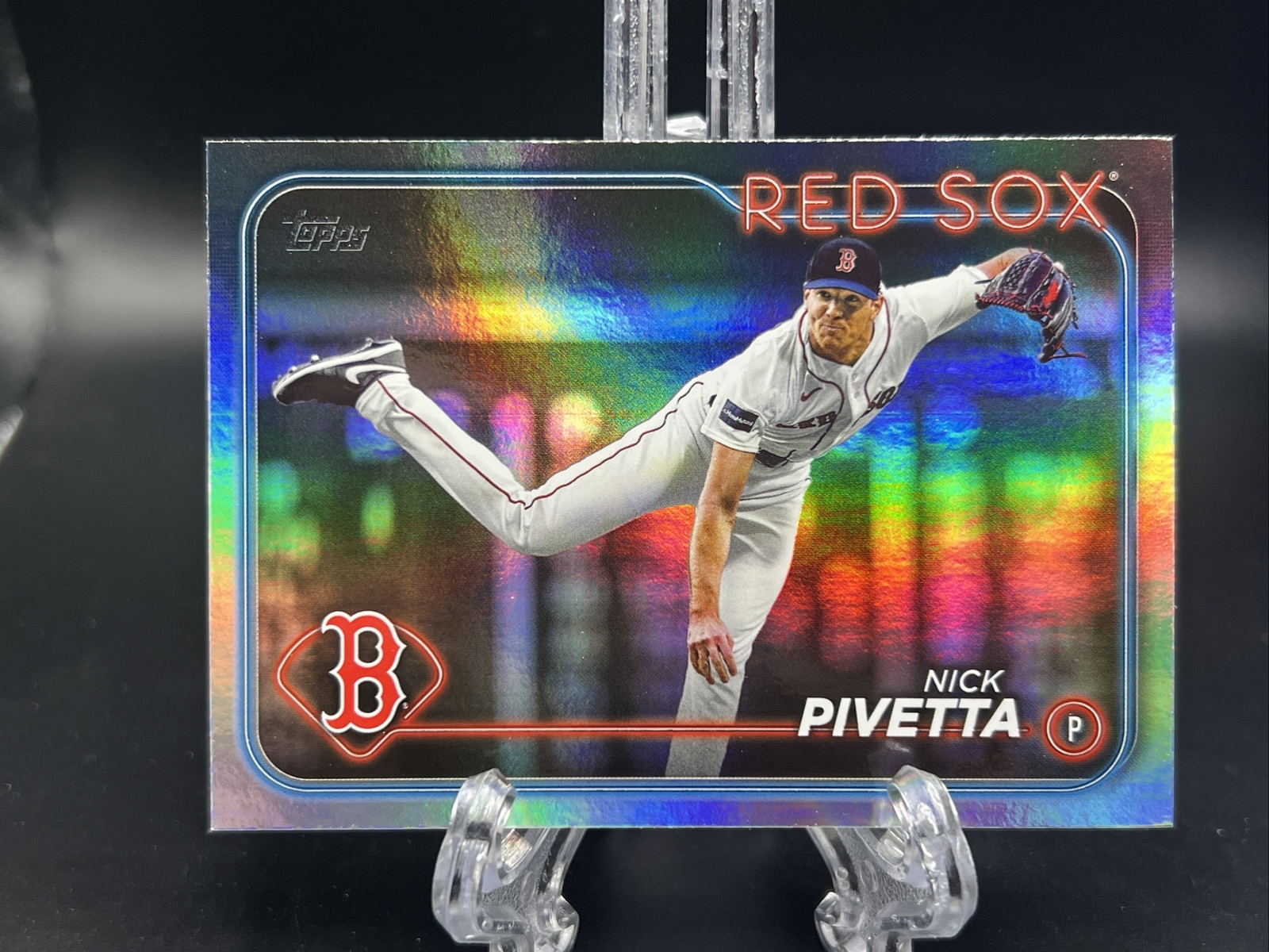 2024 Topps Series 1 Baseball Nick Pivetta Rainbow Foil #17 Boston Red ...