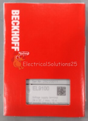 NEW BECKHOFF EL9100 passive potential feed terminal Module - Free ...
