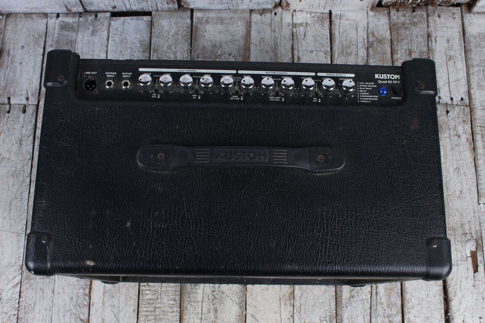 Kustom Quad 65 DFX Electric Guitar Amplifier 65 Watt 1 x 12 Combo Amp ...