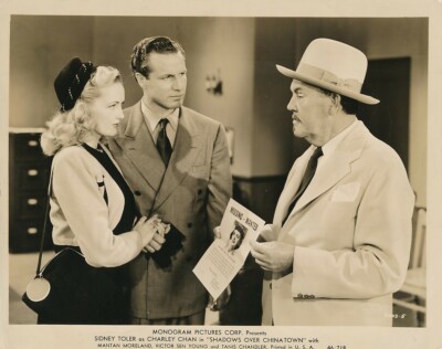 SIDNEY TOLER Original Vintage 1946 CHARLIE CHAN SHADOW OVER CHINATOWN ...