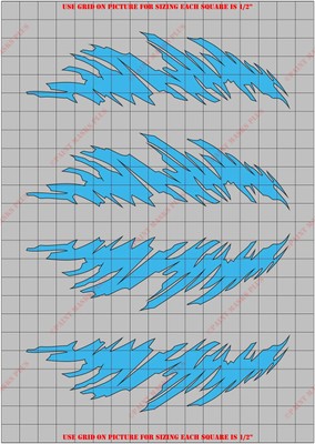 TRN2001P Ripped RC Body Vinyl Paint Mask/ Stencil Kit | eBay