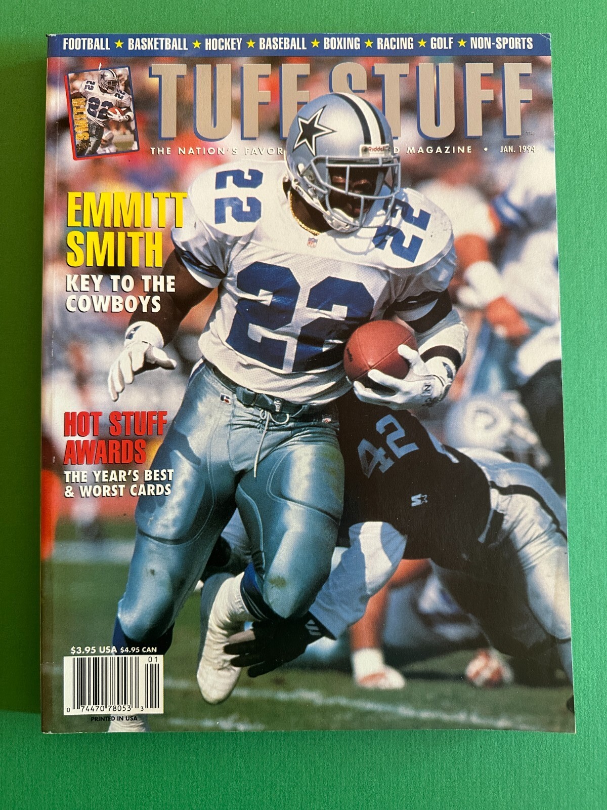 Tuff Stuff Magazine Emmitt Smith Jan 1994 Dallas Cowboys | eBay