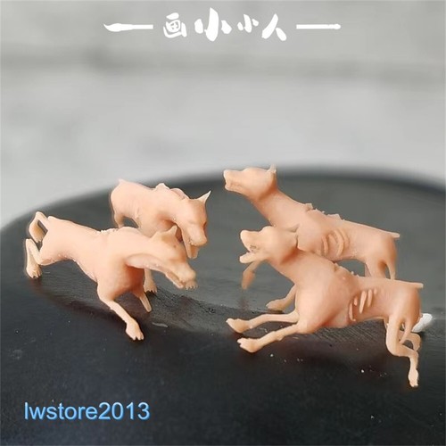 1/64 Zombie Dogs Miniatures Scene Props Figures Model For Cars Vehicles ...