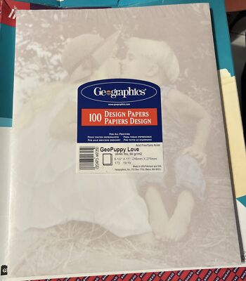 Geographics Design Specialty Printer Paper 100 sheets/Sealed Puppy Love ...