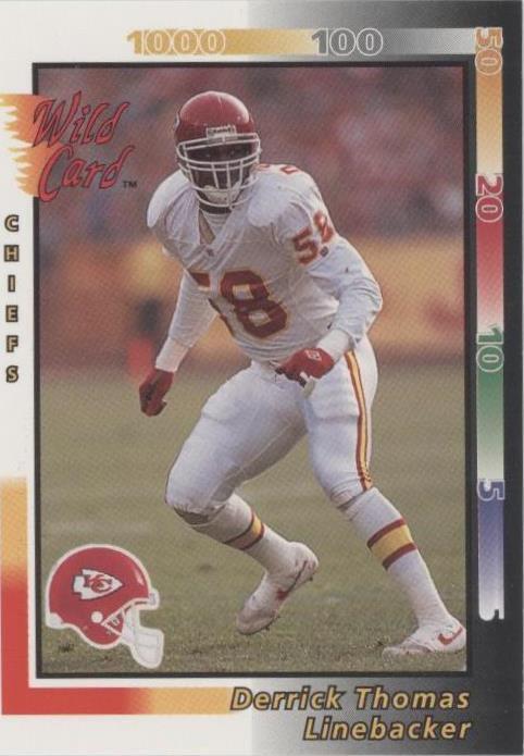 1992 Wild Card Derrick Thomas #80 for sale | eBay