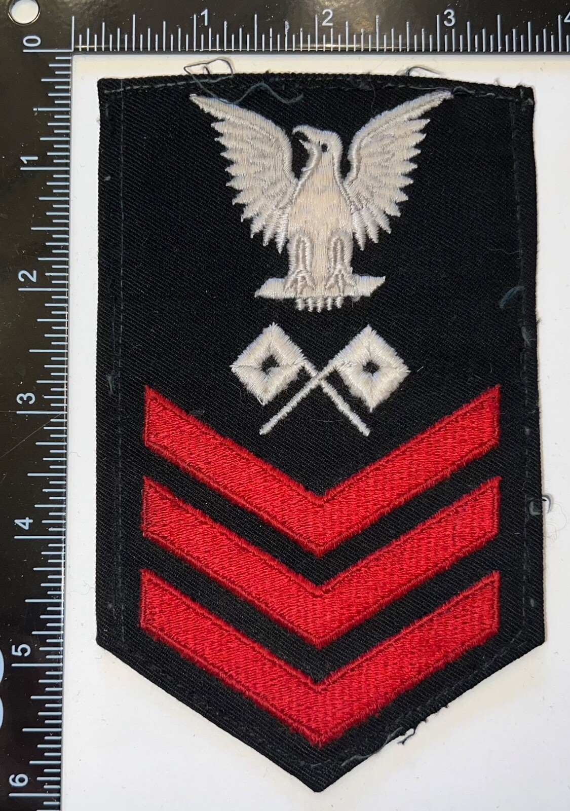 USN US Navy Signalman Petty Officer 1st Class Rate BLUE Patch | eBay