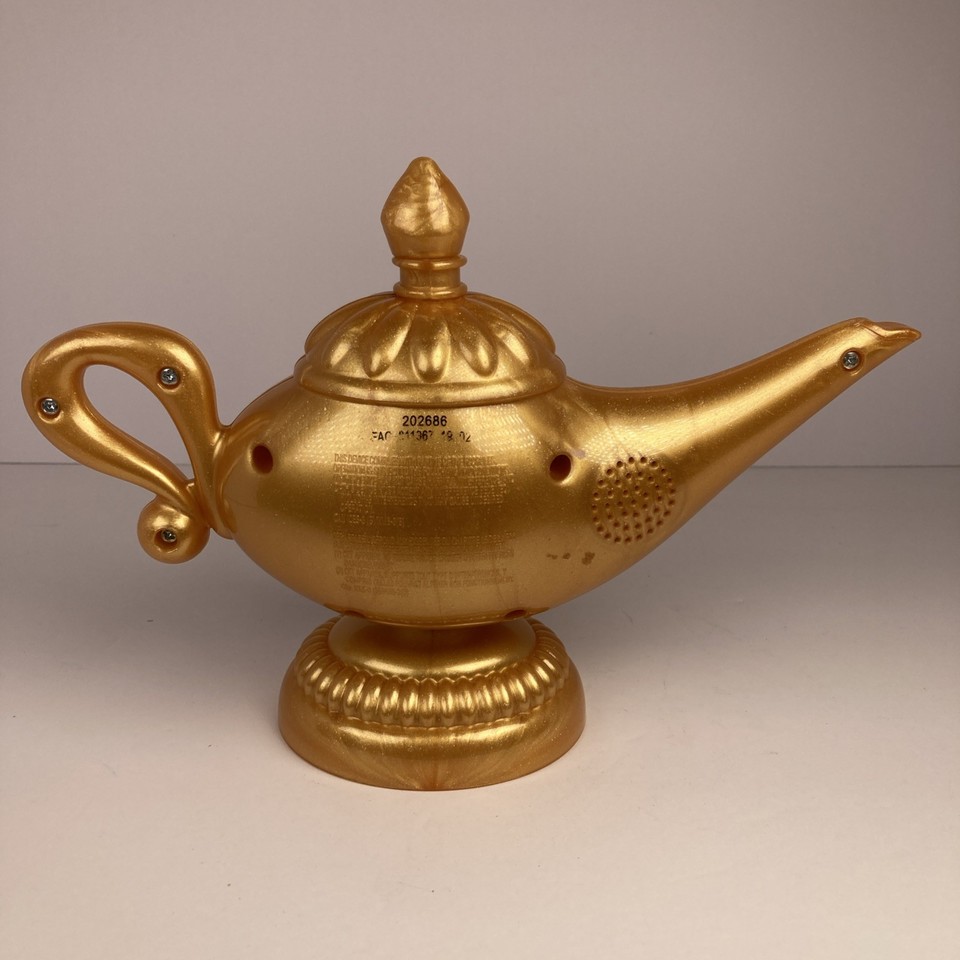 Jakks Pacific Disney Aladdin Talking Genie Lamp Light Up WORKS Toy ...