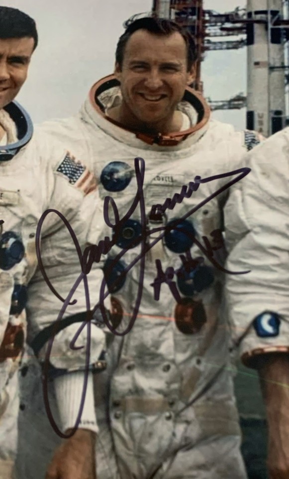 NASA Apollo 13 Astronauts Jim Lovell & Fred Haise Signed Autographed ...