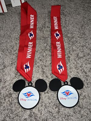 NEW Disney Cruise Line DCL WINNER Mickey Mouse Lanyard Medal Medallion ...