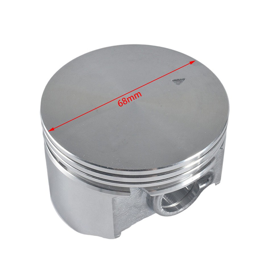 68mm Flat Top Piston Kit STD Bore For 196cc Chinese Clone & Honda GX160 ...