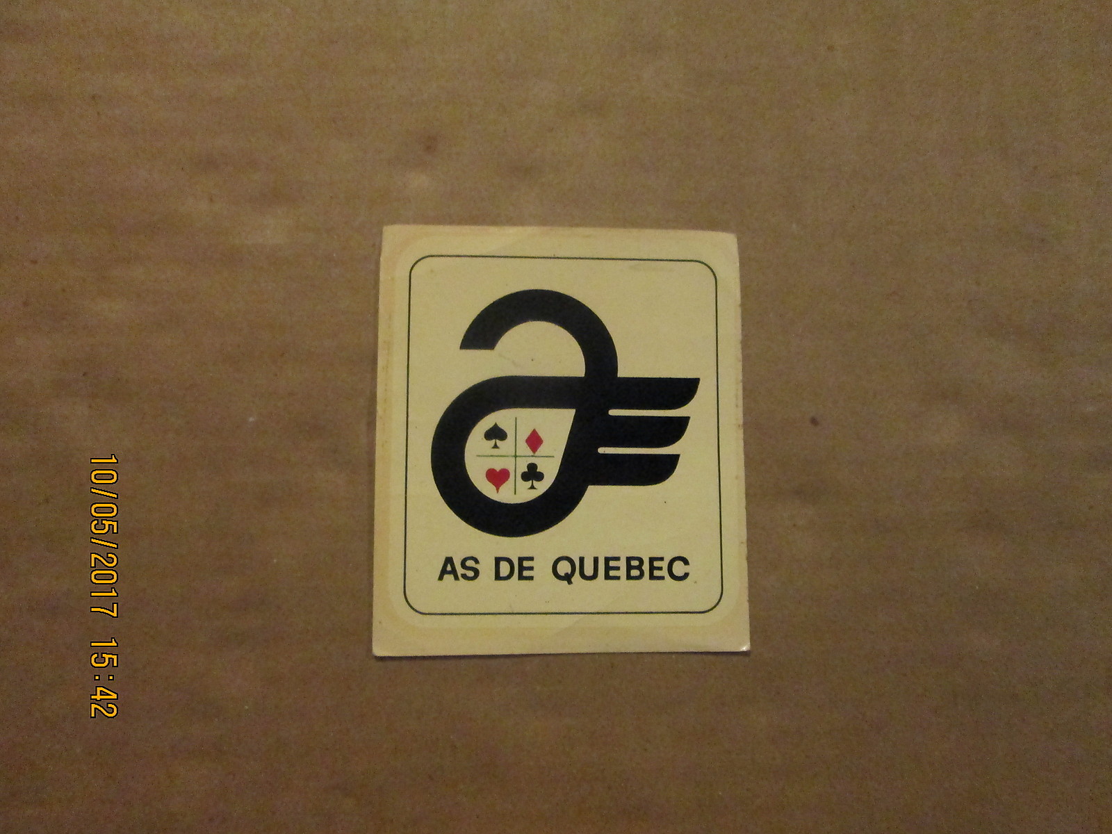AHL AS DE QUEBEC ACES Vintage Defunct Team Logo Hockey Water Decal | eBay