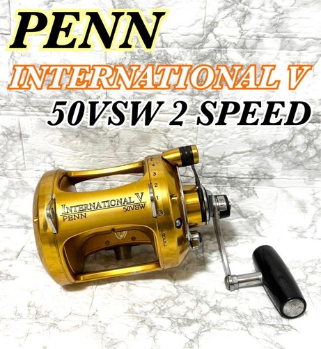 PENN INTERNATIONAL V 50VSW 2 SPEED Fishing Reel Tested Working From ...