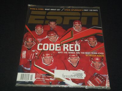2002 APRIL 29 ESPN MAGAZINE - THE DETROIT RED WINGS FRONT COVER - E ...