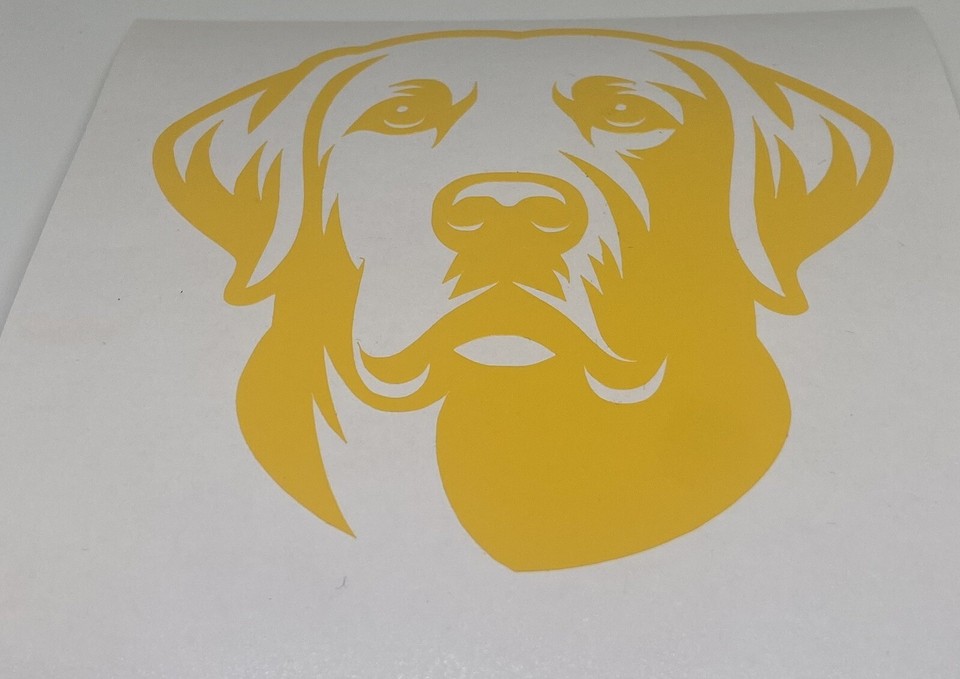 LABRADOR RETRIEVER Vinyl Decal Sticker Dog Yellow Black Lab Golden ...