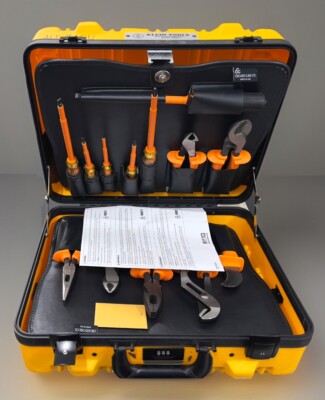 Klein Tools 33525 1000V Insulated Utility Tool Kit in Locking Hard Case ...