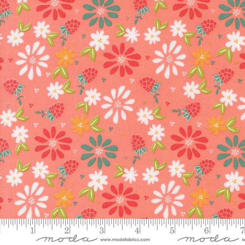 Raspberry Summer, Jelly Roll, Summer Fabric, Moda Fabrics, Precut ...